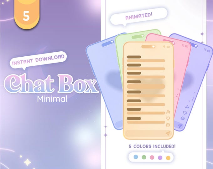 Starry Sky Twitch Chat Widget | Celestial Stars Custom Chatbox for ...