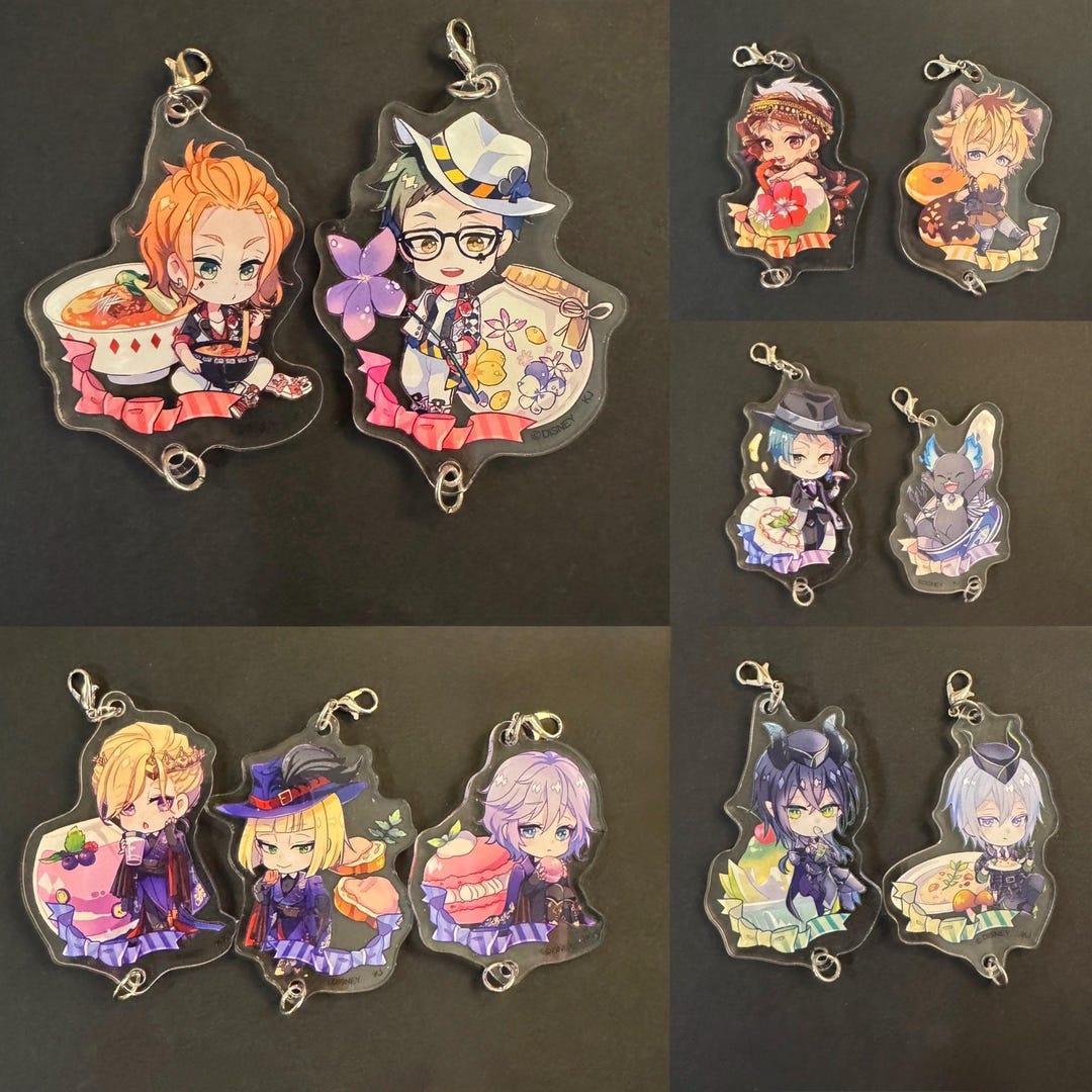 Twisted Wonderland Chara Peko Acrylic Keychain - Etsy