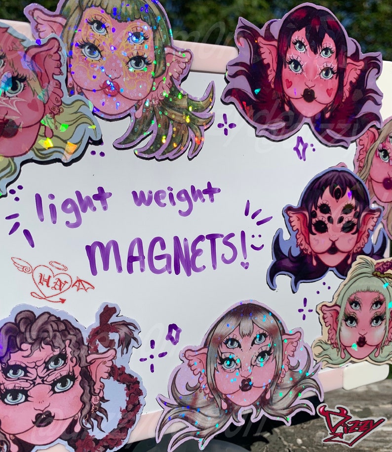 Melanie Martinez Creature Fairy Vinyl Magnet Faerie Portals Holographic ...