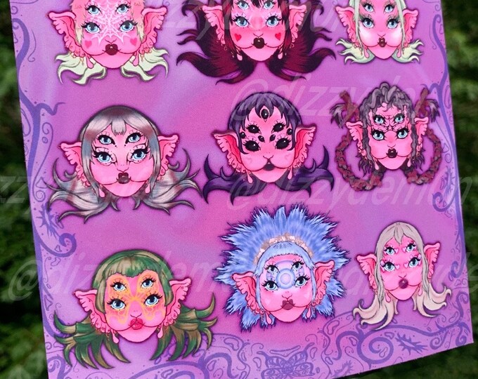 Creature Melanie Martinez Portal Crybaby Trilogy Art Print Fairy Makeup ...