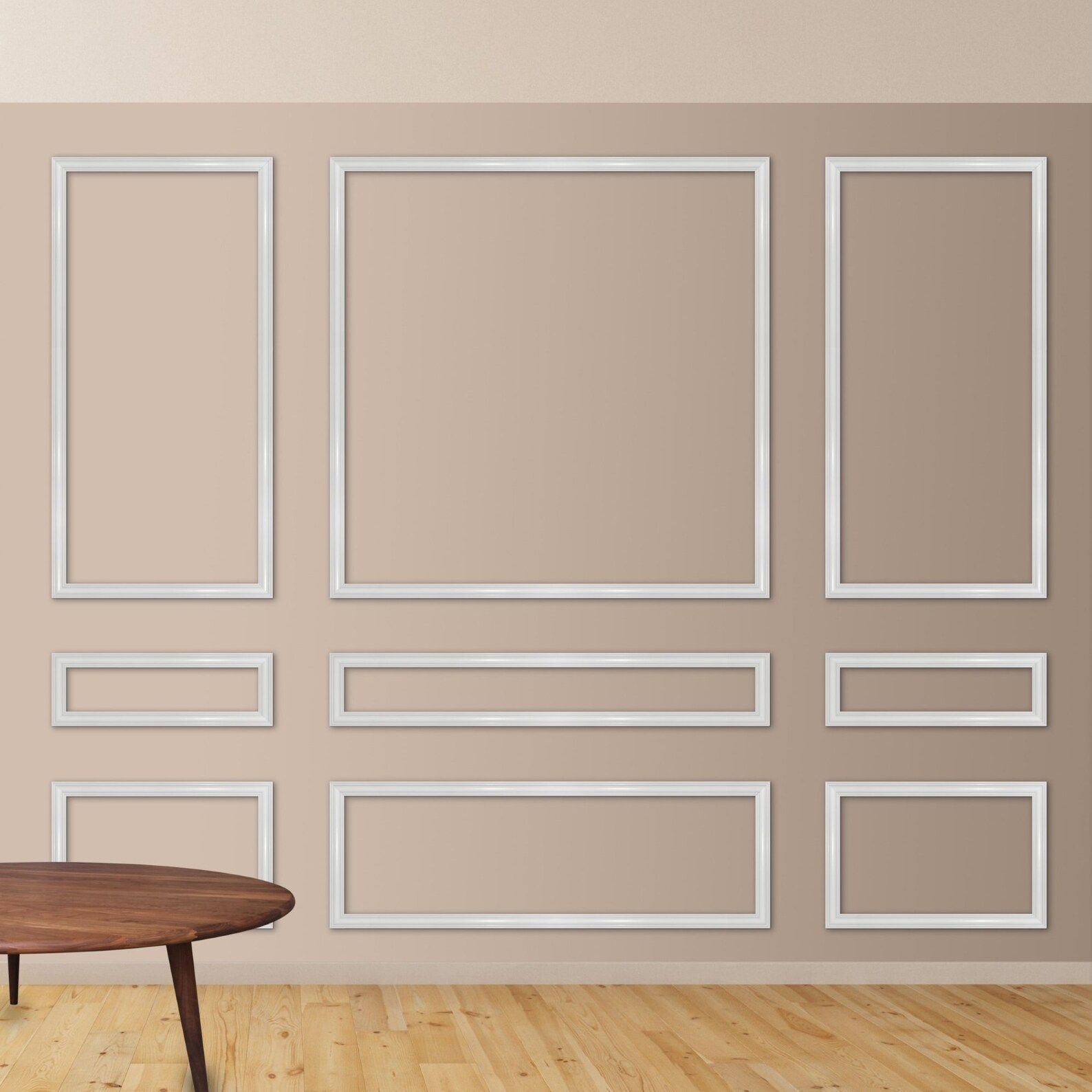 DIY Wall Moulding Design, Wainscot Molding Kit for Paneling, Self ...