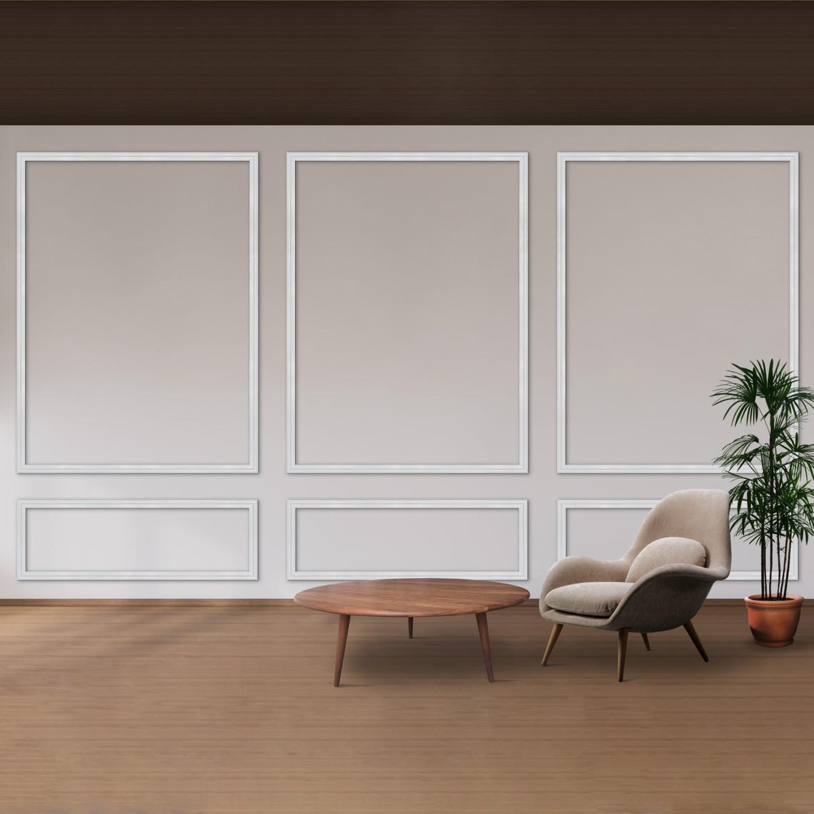 DIY WALL PANEL Kit, Premade Wall Molding for Paneling, Self-adhering ...