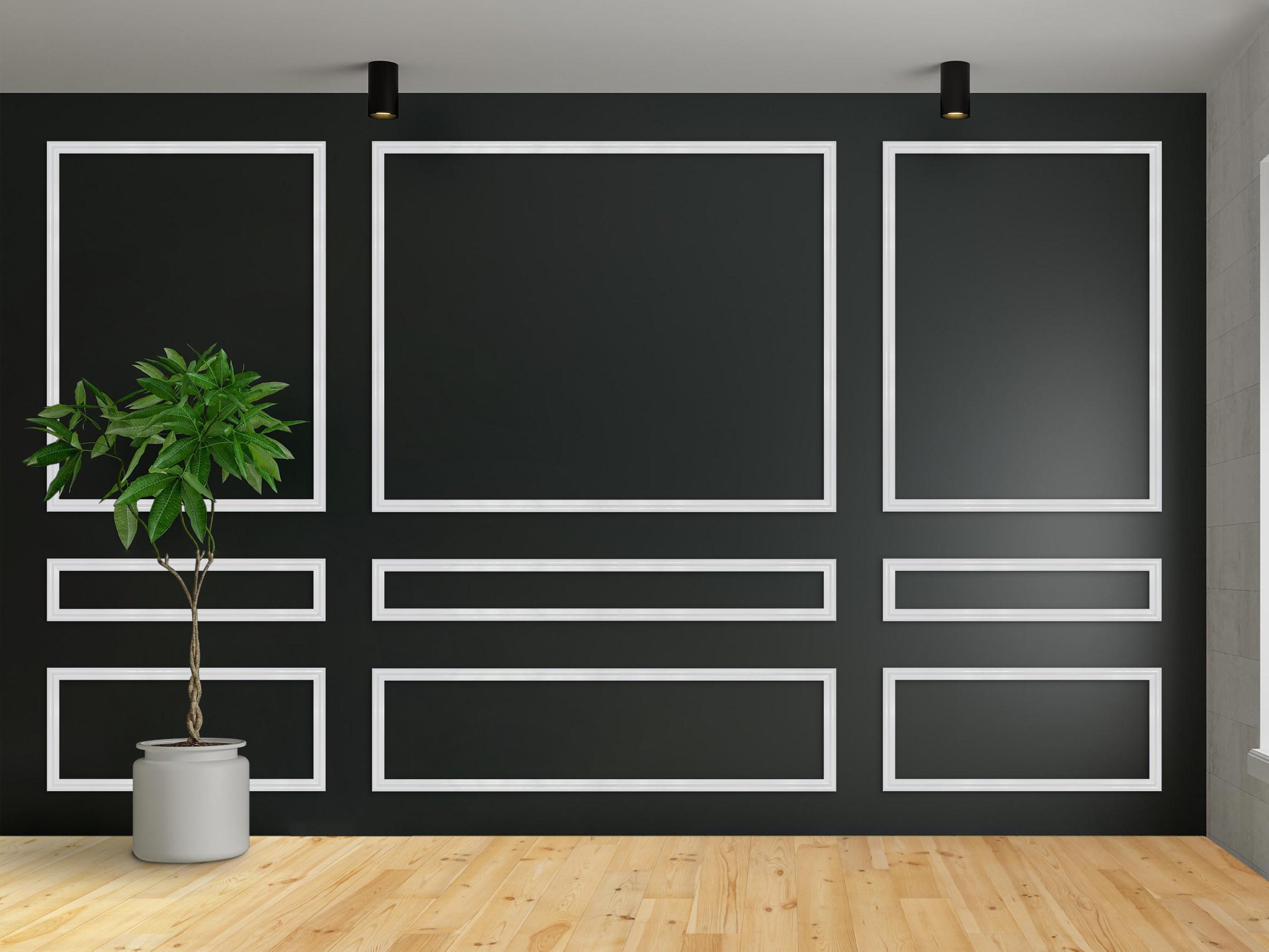 DIY Wall Frame Moulding, DIY Kit for Paneling, Self Adhesive Moulding ...