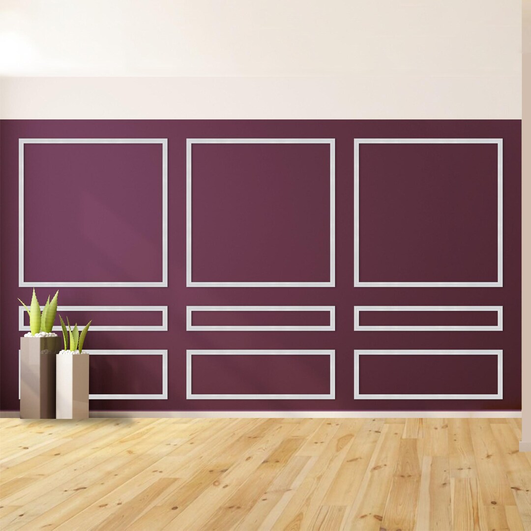 DIY Picture Frame Panel, Wall Frame Moulding Kit for Paneling, Self ...