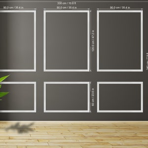 DIY Framed Wall Panel, Peel and Stick Picture Frame Mould, Primed Wall ...