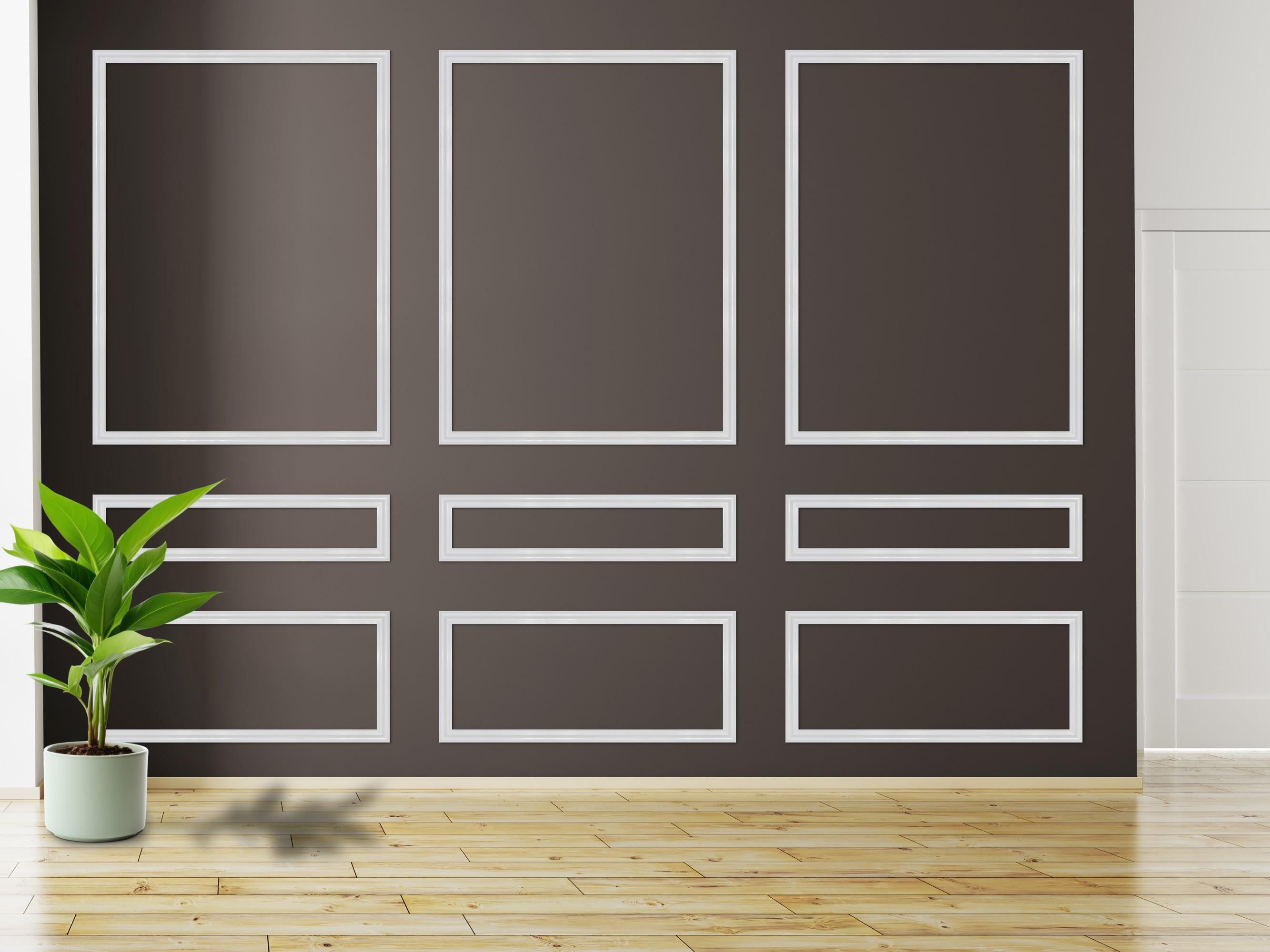 DIY Wall Frame Moulding, DIY Kit for Paneling, Self Adhesive Moulding ...