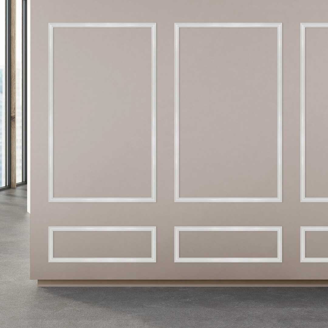 Self-adhesive Wall Frame Panels, Precut Wainscoting Kit, Ready to ...