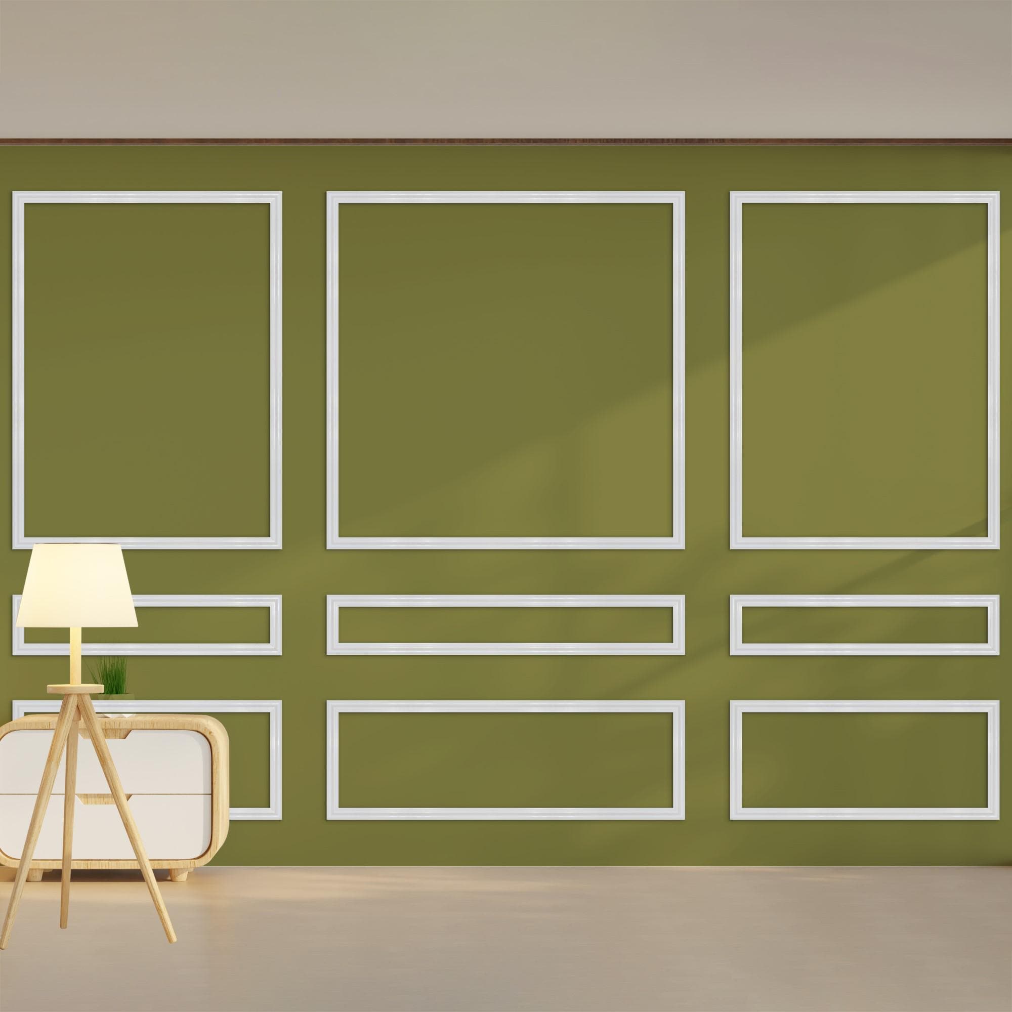 DIY Wall Frame Moulding, DIY Kit for Paneling, Self Adhesive Moulding ...