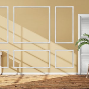 DIY Wall Frame Panel, Peel and Stick Wall Moulding, Primed Wall ...