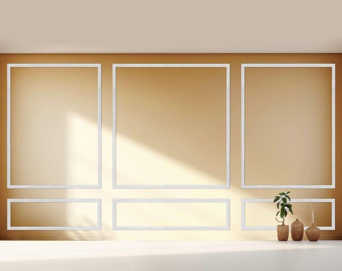 DIY WALL PANEL Kit, Premade Wall Molding for Paneling, Self-adhering ...