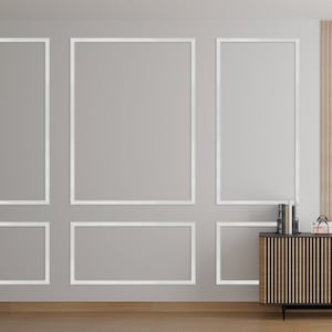 DIY Wall Moulding Design, Self Adhering Wall Moulding, Picture Frame ...