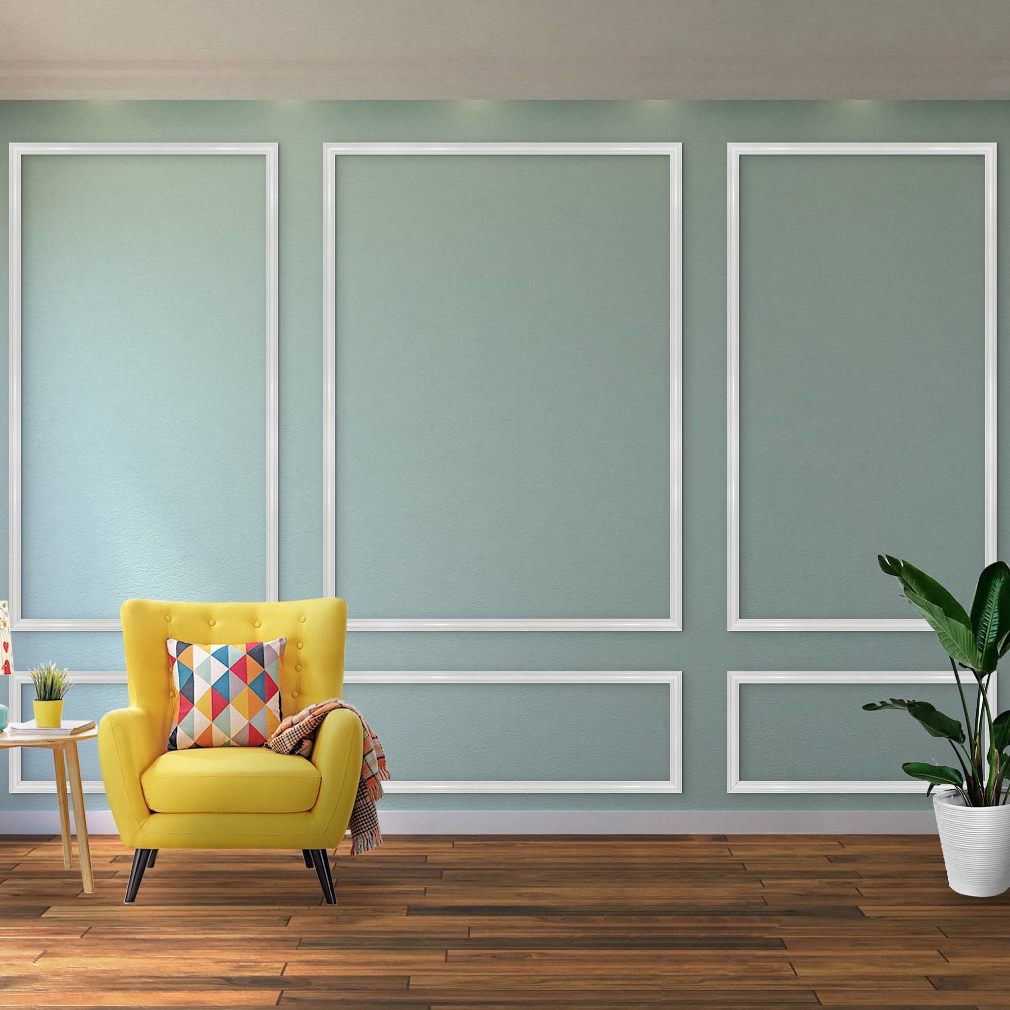 DIY Wall Moulding Panel, Wainscot Molding Kit for Paneling, Self ...