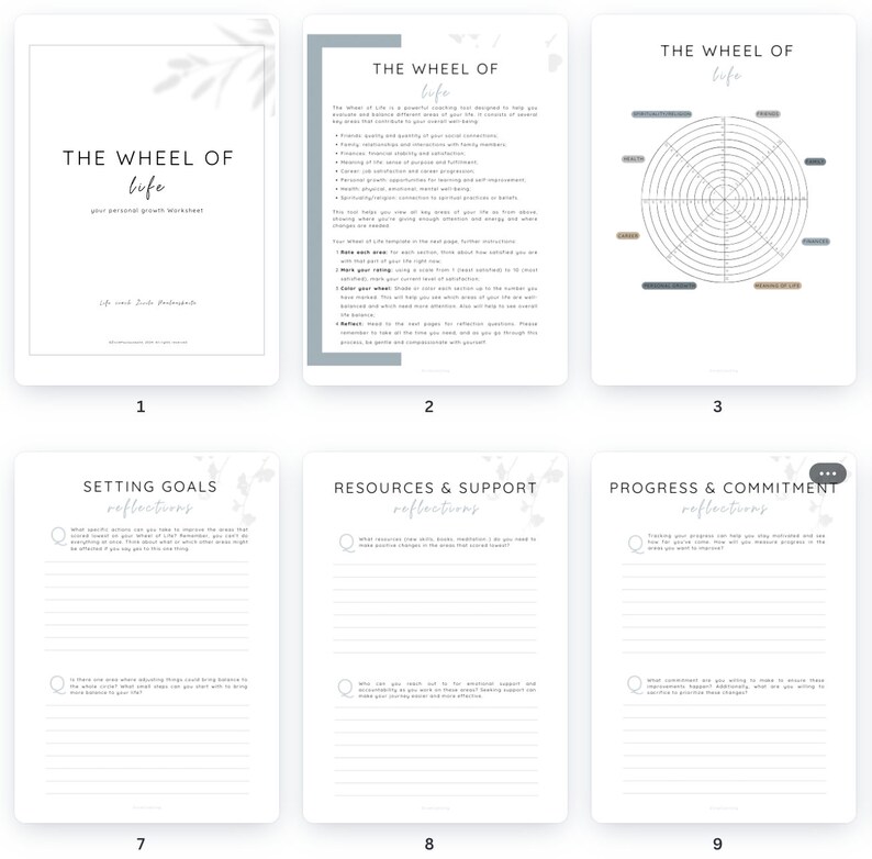 The Wheel of Life Worksheet, Life Balance Assessment Tool, Certified ...