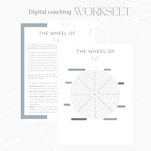 The Wheel of Life Worksheet, Life Balance Assessment Tool, Certified ...