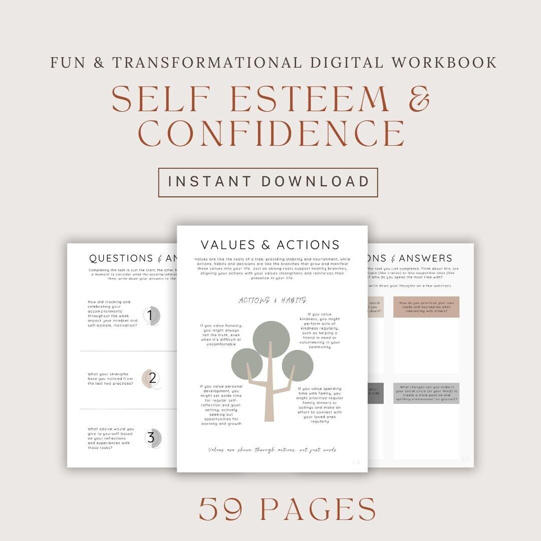 Course Workbook on Self-esteem & Confidence, 3-week Guide to to ...