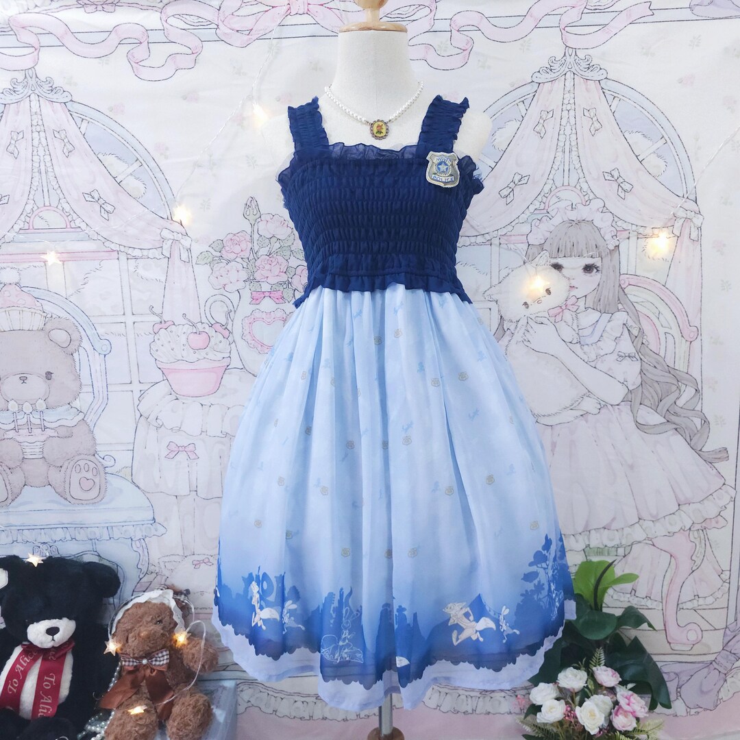 Second-hand Secret Honey Zootopia Dress Teal-blue Sleeveless Japanese ...