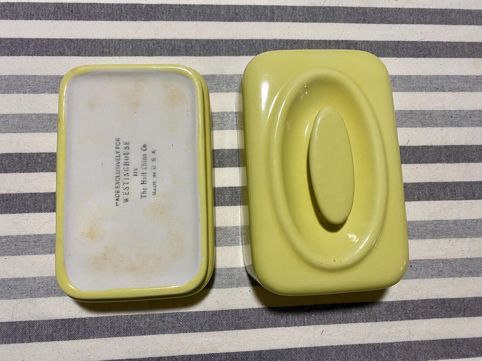 Westinghouse Yellow Western Style Butter Dish by Hall China - Etsy