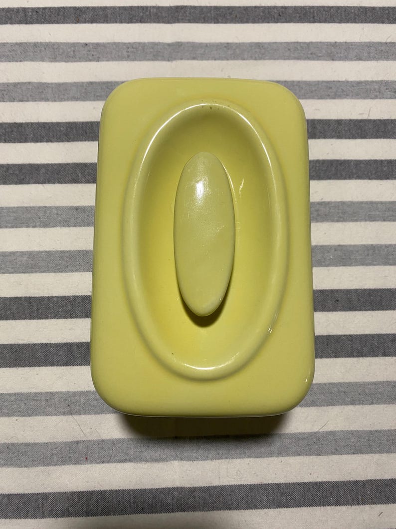 Westinghouse Yellow Western Style Butter Dish by Hall China - Etsy
