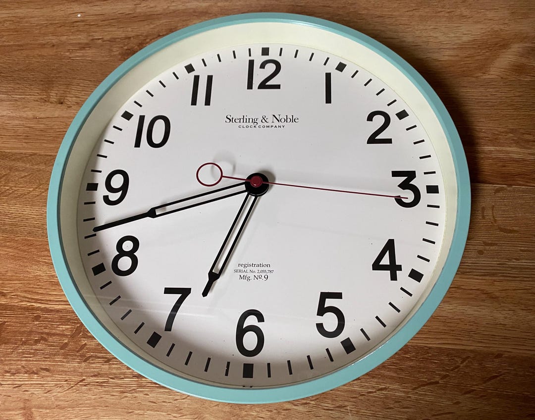 Sterling & Noble Wall Clock - Etsy