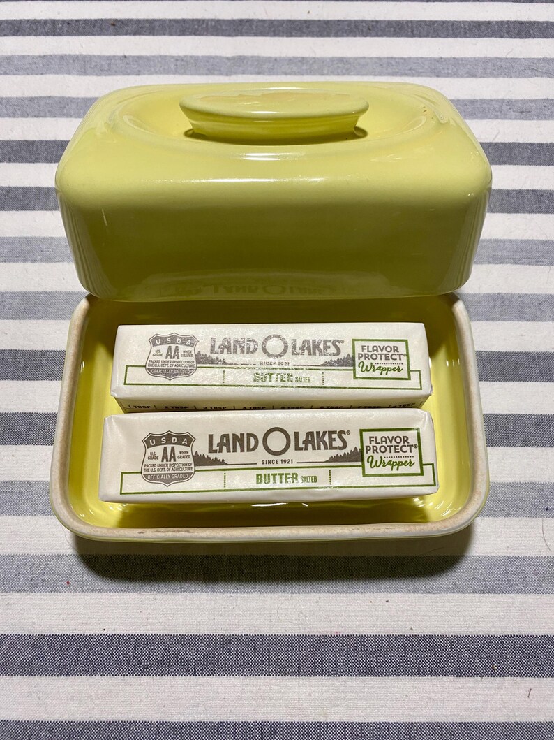 Westinghouse Yellow Western Style Butter Dish by Hall China - Etsy