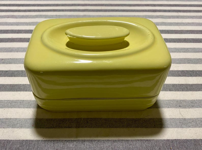 Westinghouse Yellow Western Style Butter Dish by Hall China - Etsy