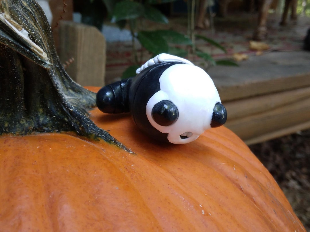 Cute Worm Figurine, Skeleton Worm, Pet Worm, Halloween Worm, Worm With ...