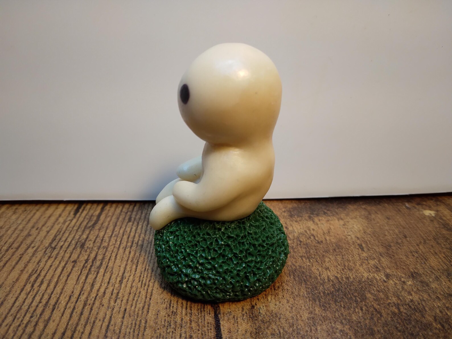 Wood Sprite Handmade Figure Atop a Moss Ball Glow in the Dark Forest ...