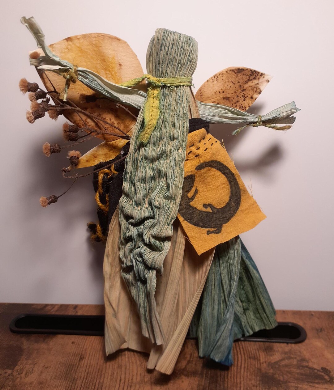Corn Husk Nature Doll: Eco Print Faerie Spirit Art Doll - Etsy