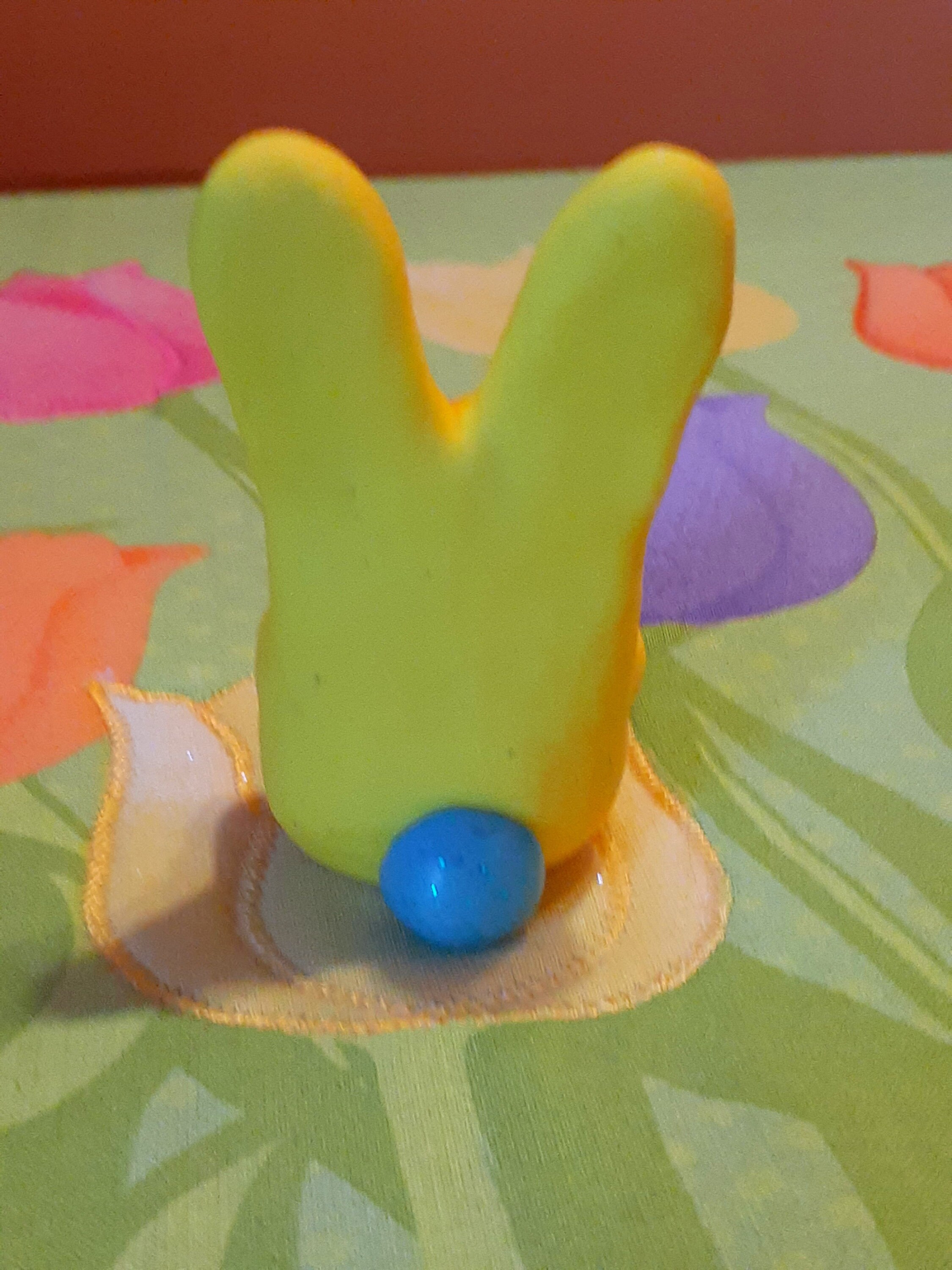 Handmade Poly Clay Silly Toofer Goofer EASTER BUNNY Miniature Figurine ...