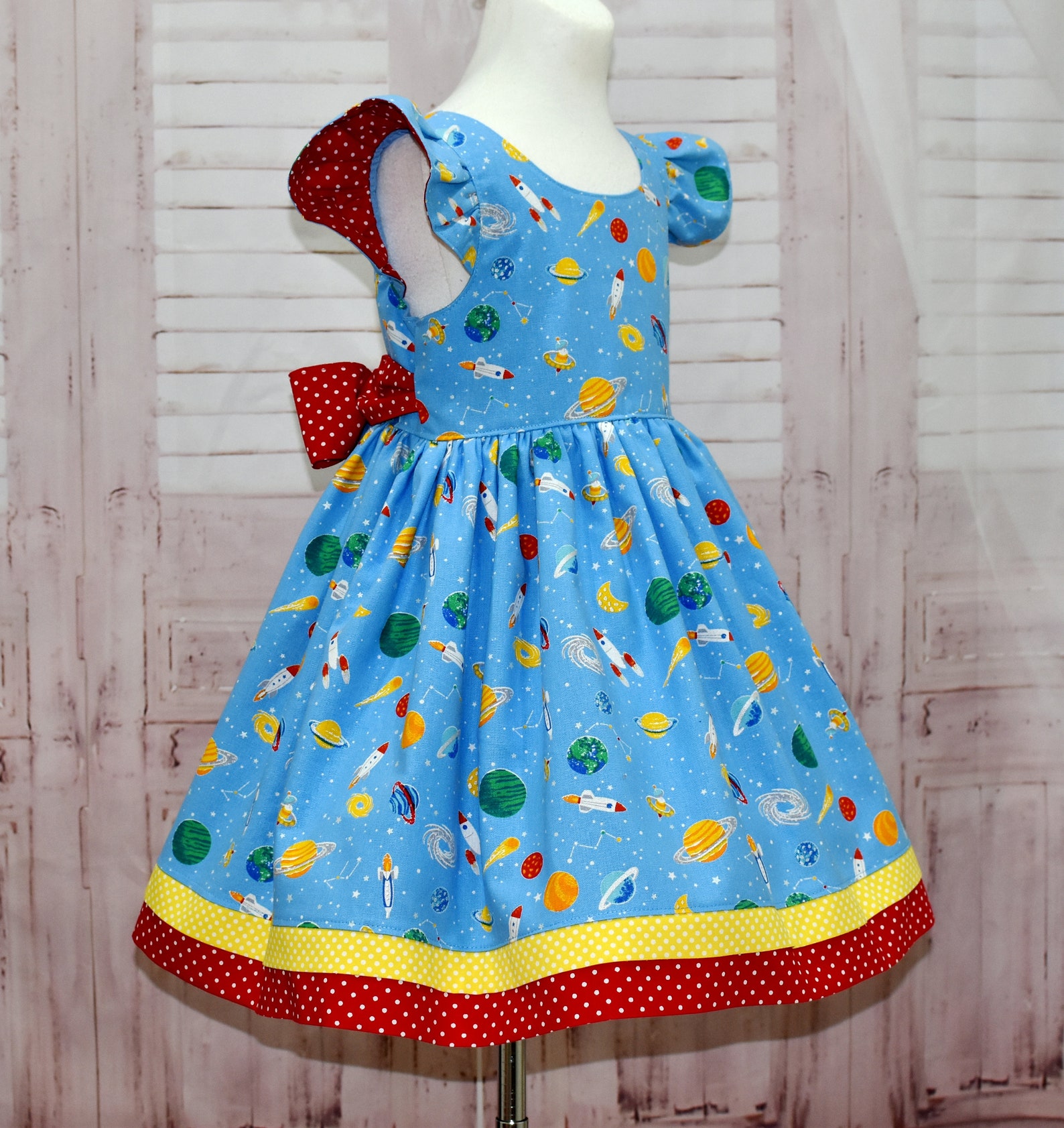 Spaceship Dress Rocket Ship Dress Outer Space Dress Space - Etsy