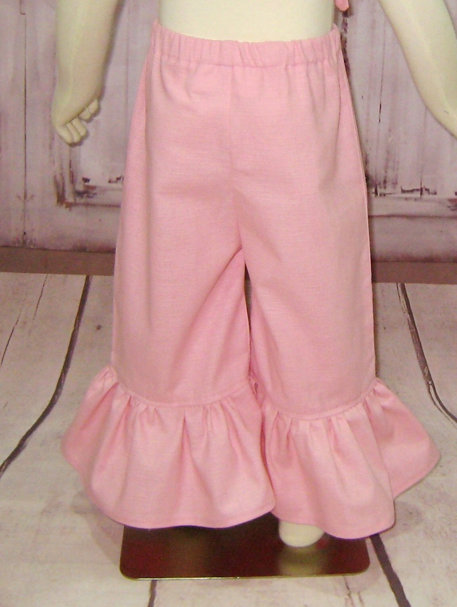 Pink Girl Pant Pink Ruffle Pant Toddler Pink Pant Light - Etsy