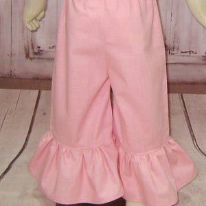 Pink Girl Pant, Pink Ruffle Pant, Toddler Pink Pant, Light Pink Ruffle ...