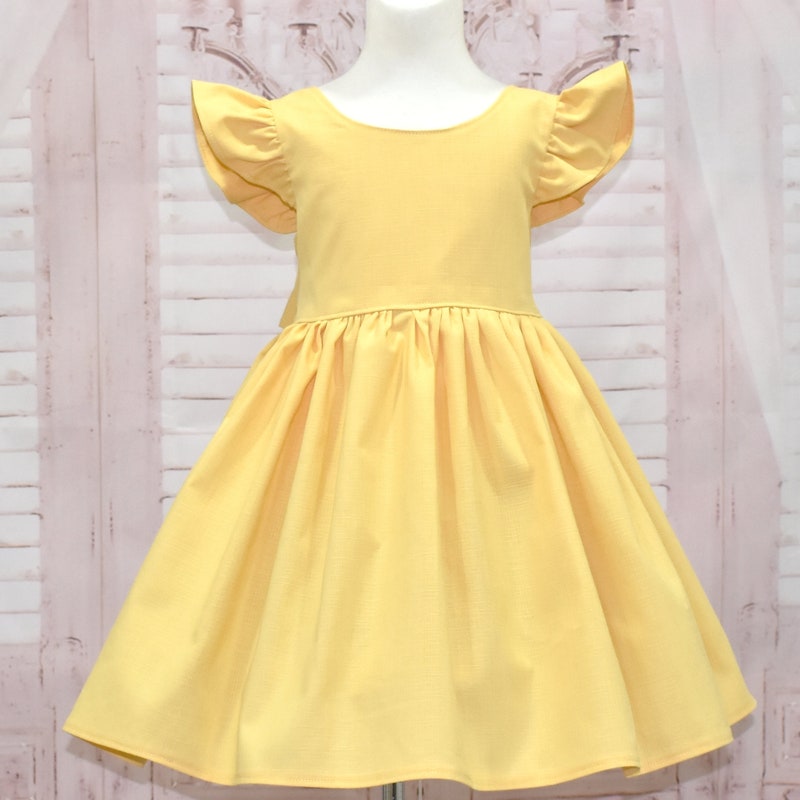 Girls Yellow Dress - Etsy