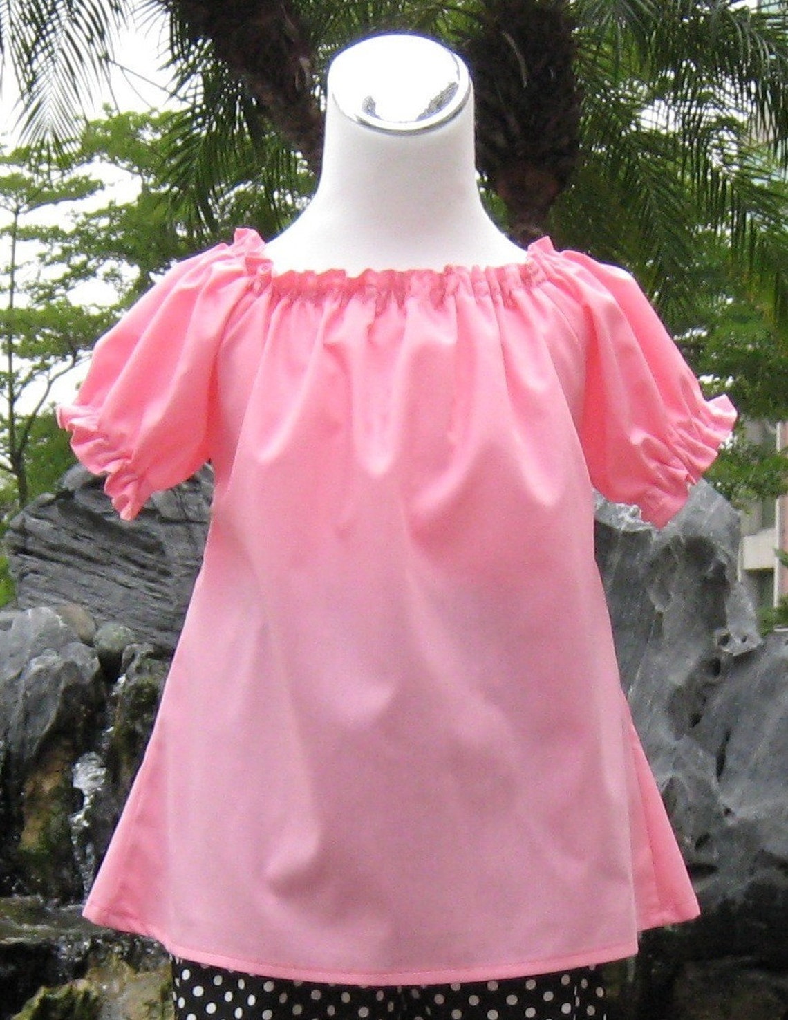 Peasant Top Pink Girls Blouse in Peasant Top Style for - Etsy