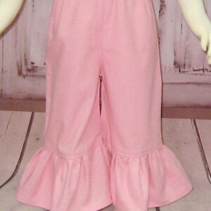Pink Girl Pant, Pink Ruffle Pant, Toddler Pink Pant, Light Pink Ruffle ...