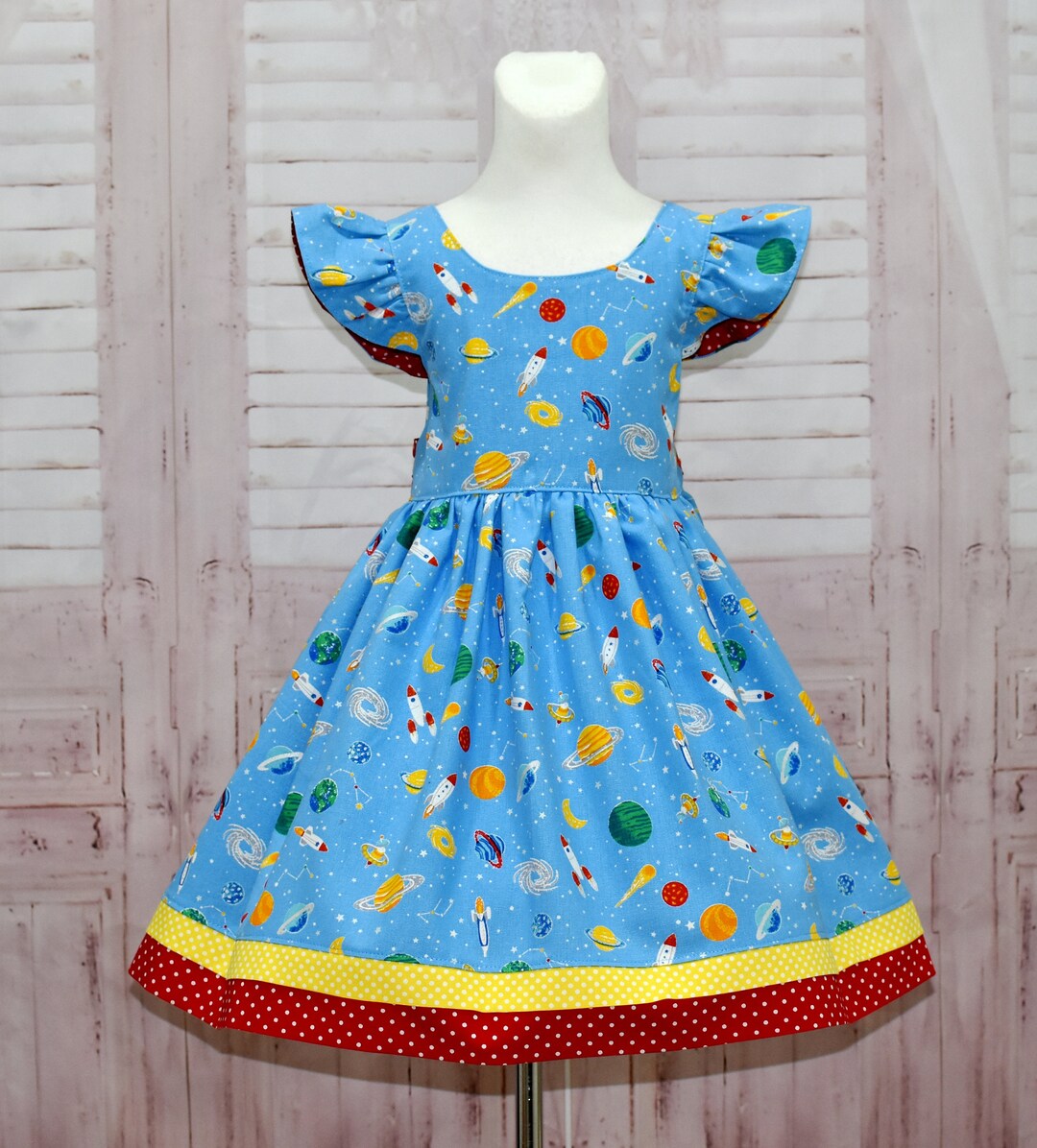 Spaceship Dress, Rocket Ship Dress, Outer Space Dress, Space Rocket ...