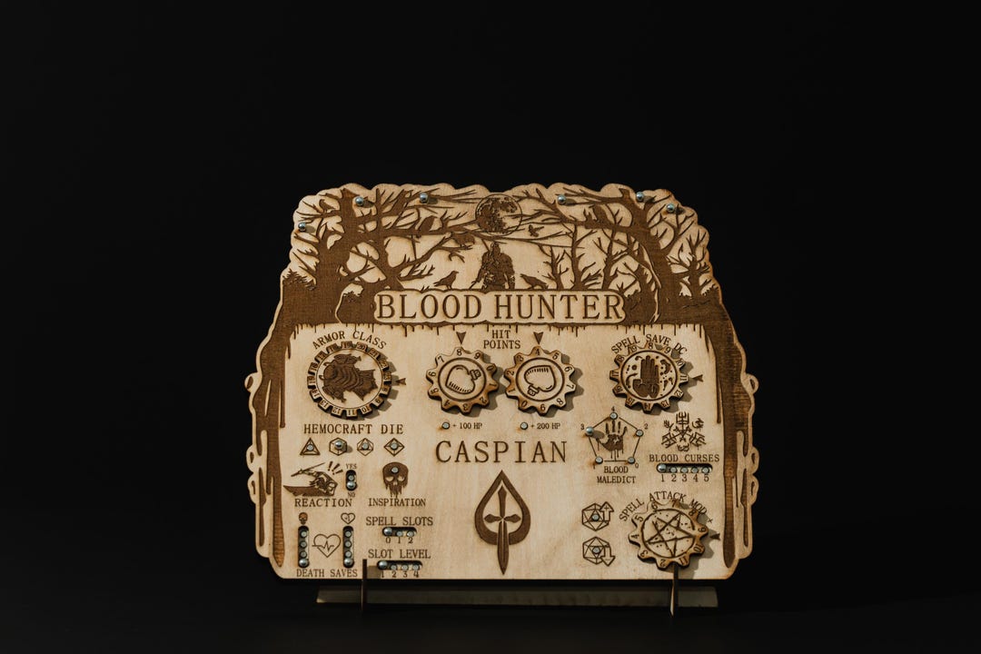 Herotrack - D&D Bloodhunter Class Tracker - Etsy