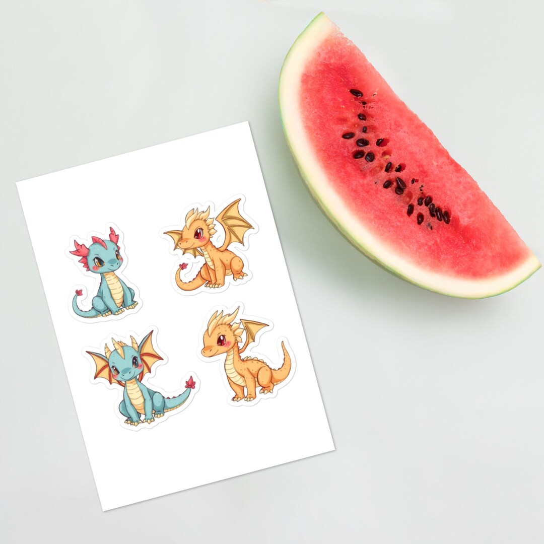 Cutie Dragon Sticker Sheet - Etsy