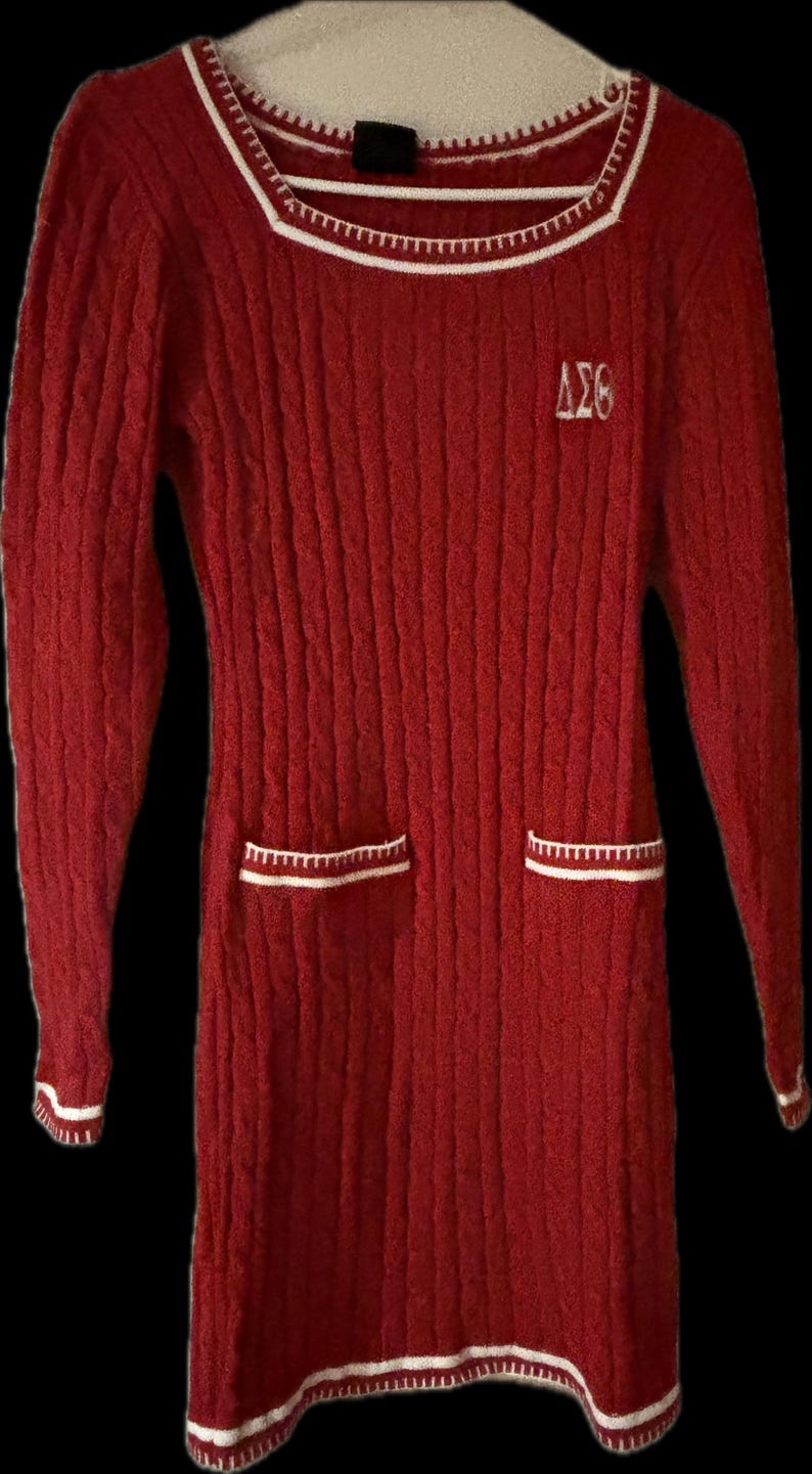 Delta Sigma Theta Sweater Dress - Etsy