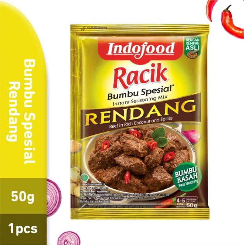 Indofood Bumbu Rendang - Etsy