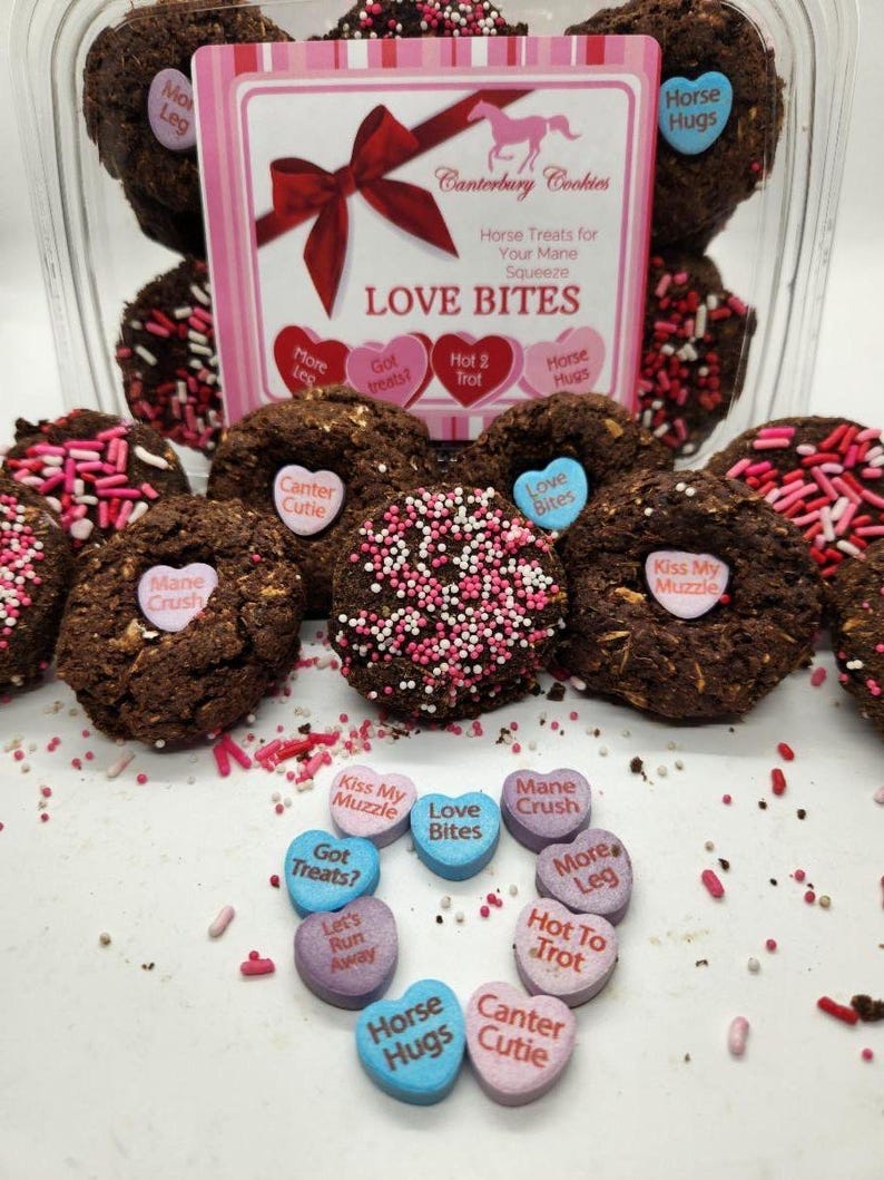 Canterbury Cookies Love Bites Horse Treats Seasonal Valentine’s Day - Etsy