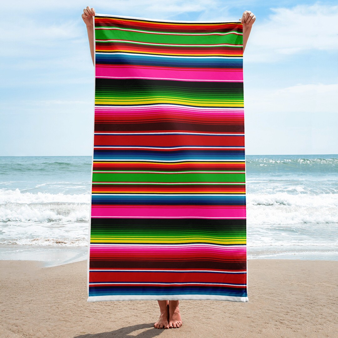 Mexican Zarape Colors Towel - Etsy