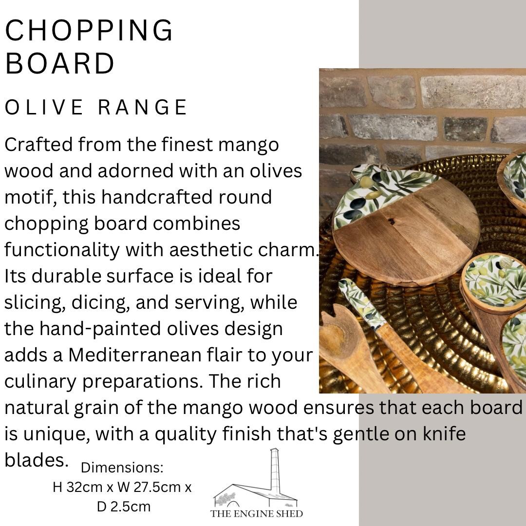 Round Olive Chopping Board - Etsy