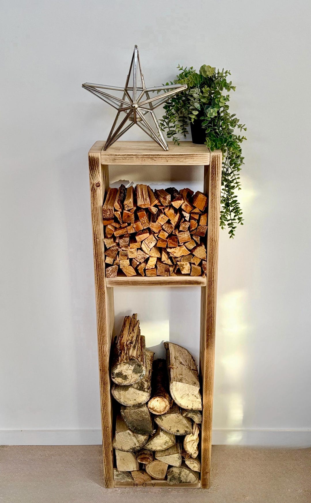 Handmade Log Storage Reclaimed Wood - Etsy