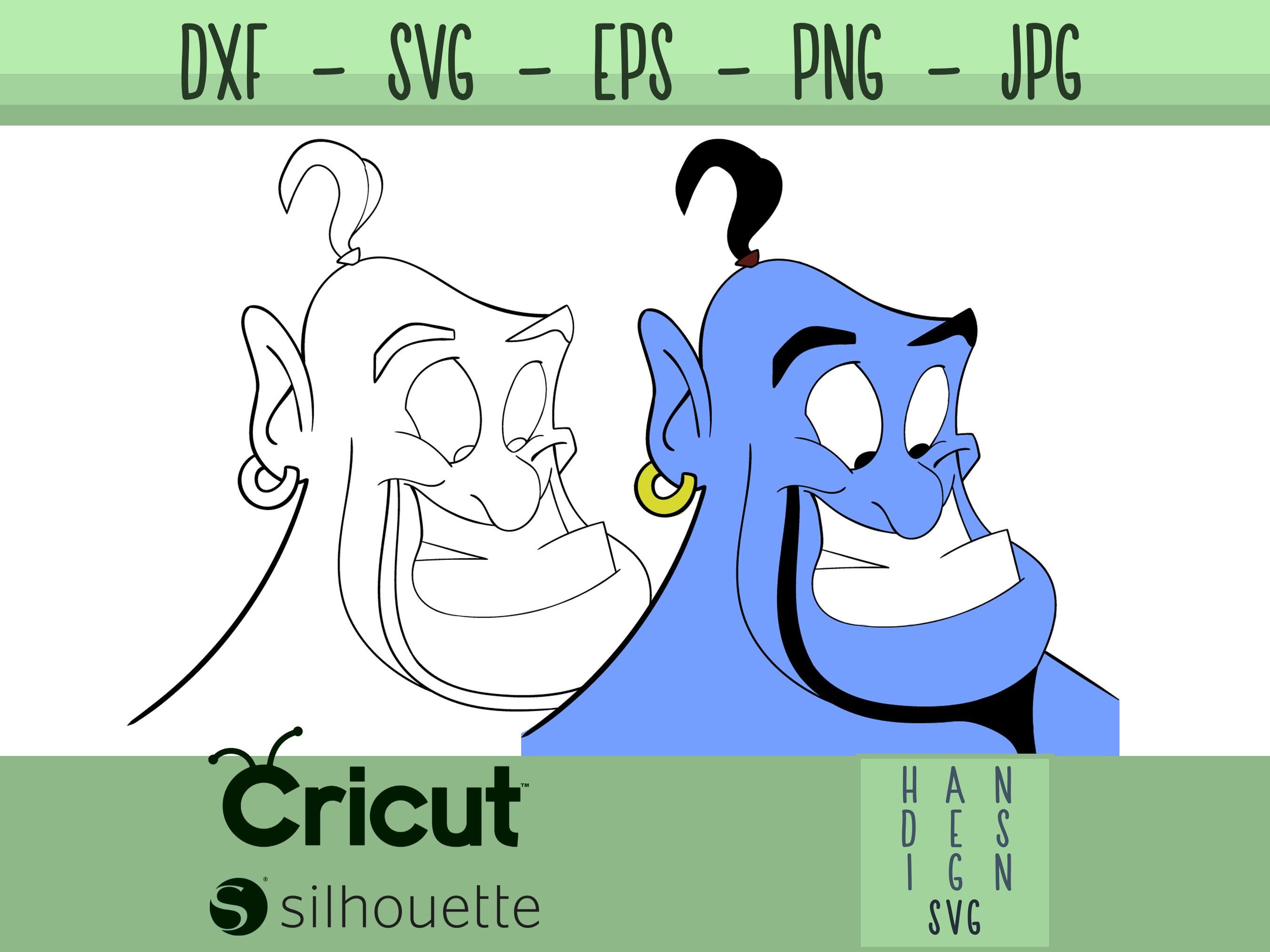 Aladdin Genie Unique Handmade SVG, Genie SVG, Arabian Nights, Genie ...