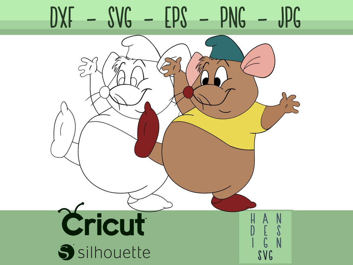 Cute Mouse SVG, Gus Gus SVG, Disney Svg, Cinderella Svg, Gus Gus ...