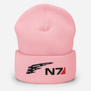 Mass Effect Beanie | N7 Logo | Video Game Hat | Sci-fi | Hat Mens ...