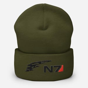 Mass Effect Beanie | N7 Logo | Video Game Hat | Sci-fi | Hat Mens ...