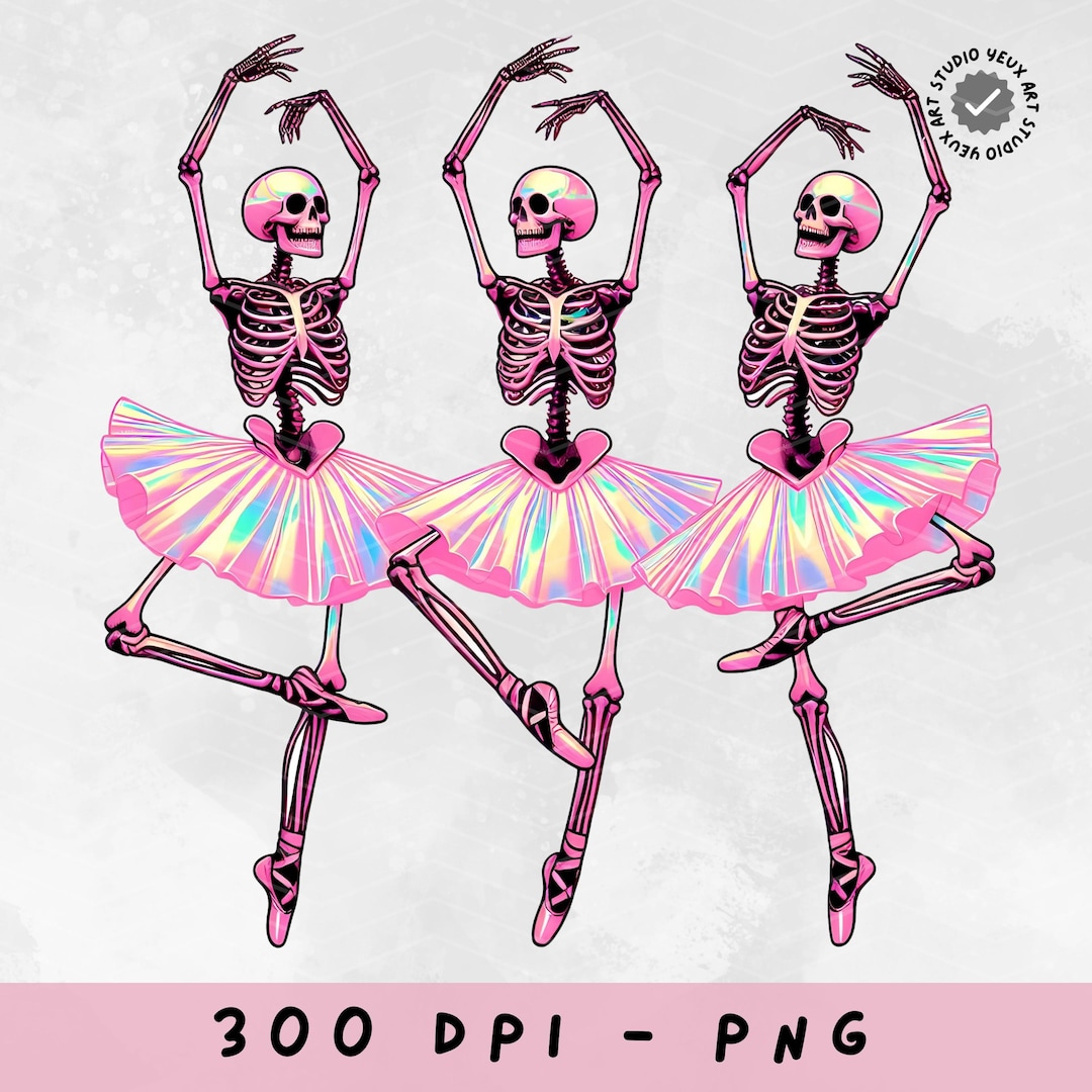 Ballet Skeletons Png, Funny Halloween Png, Spooky Dance, Halloween Png ...