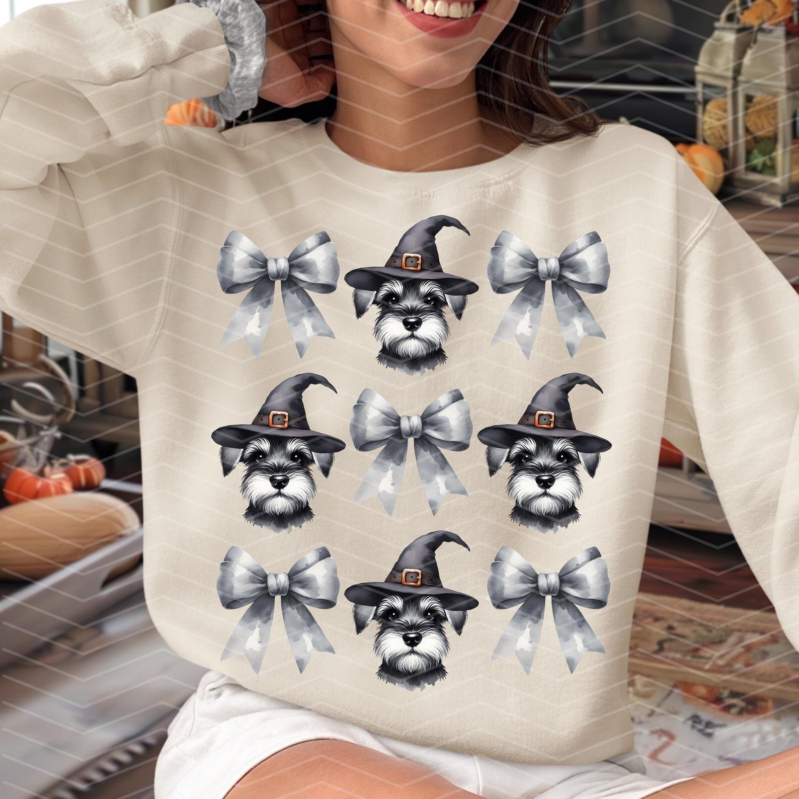 Schnauzer Png, Halloween Png, Cute Dog Png, Spooky Season Png, Fall Png ...